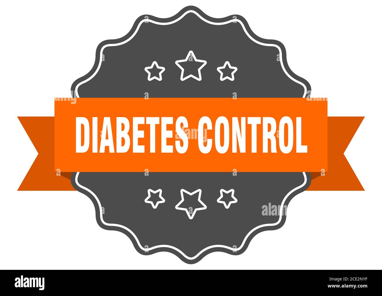 diabetes control label. diabetes control isolated seal. Retro sticker ...