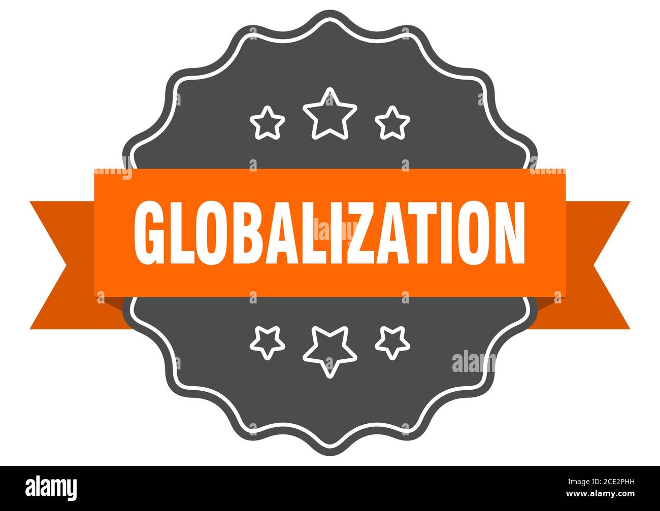 globalization label. globalization isolated seal. Retro sticker sign ...