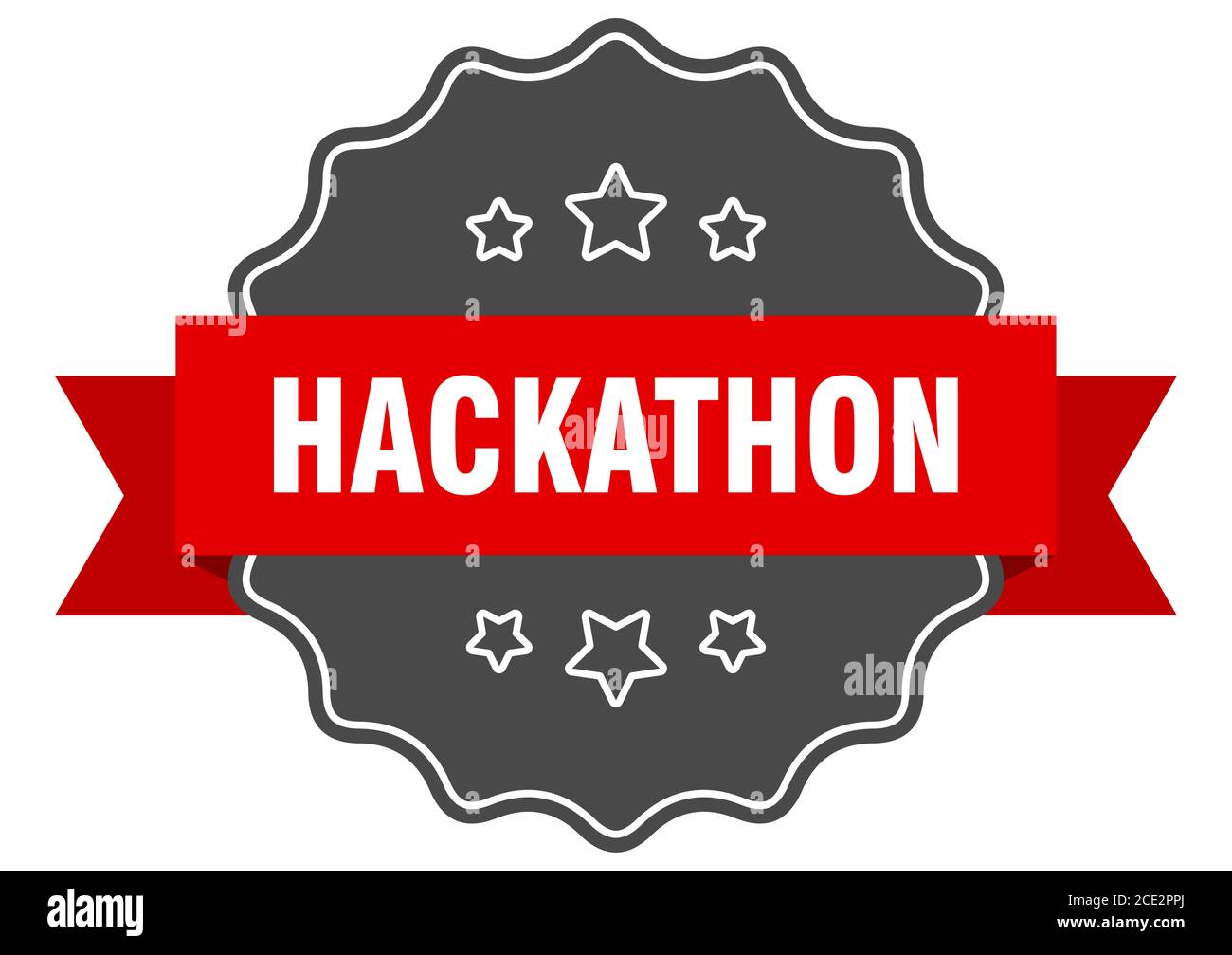 hackathon label. hackathon isolated seal. Retro sticker sign Stock ...