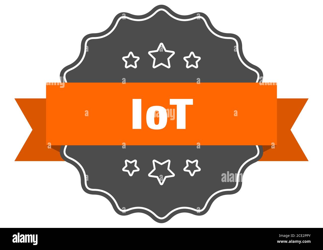 iot label. iot isolated seal. Retro sticker sign Stock Vector Image ...