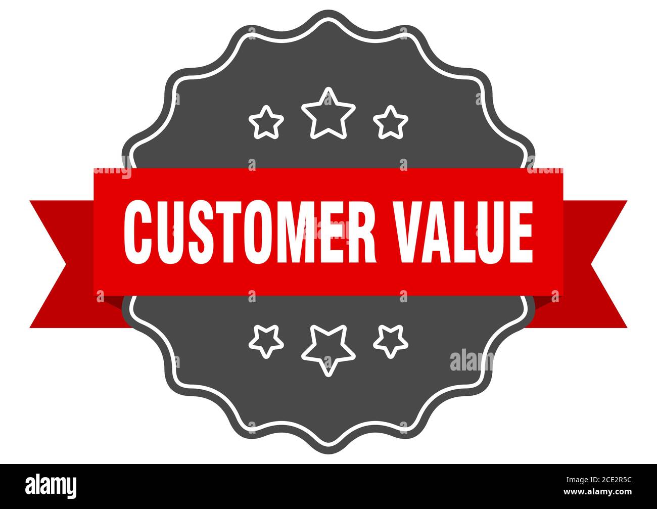customer value label. customer value isolated seal. Retro sticker sign ...