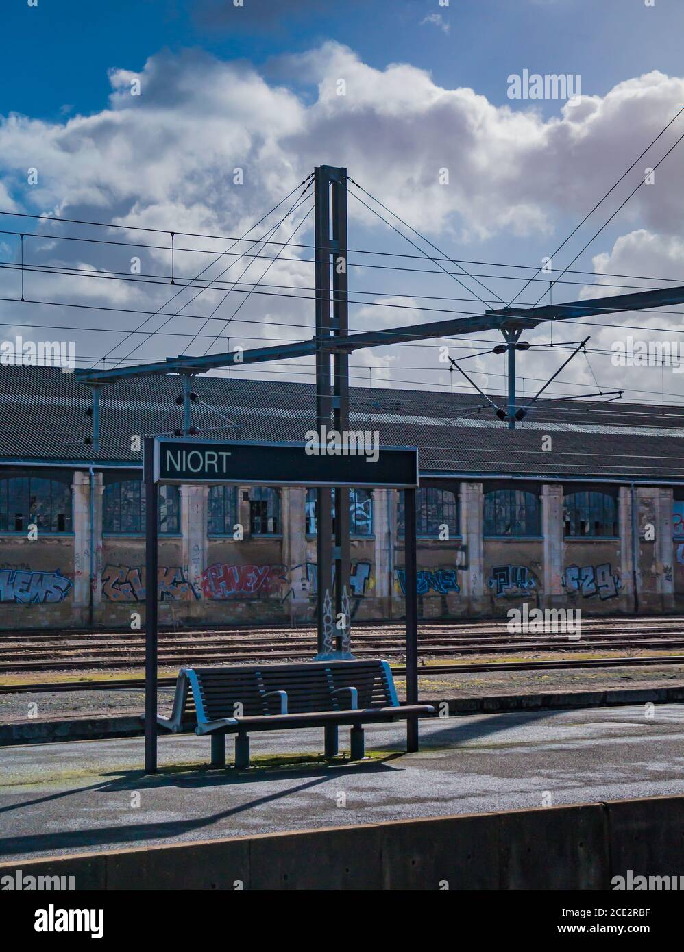 A picture of Niort's train station Stock Photo - Alamy