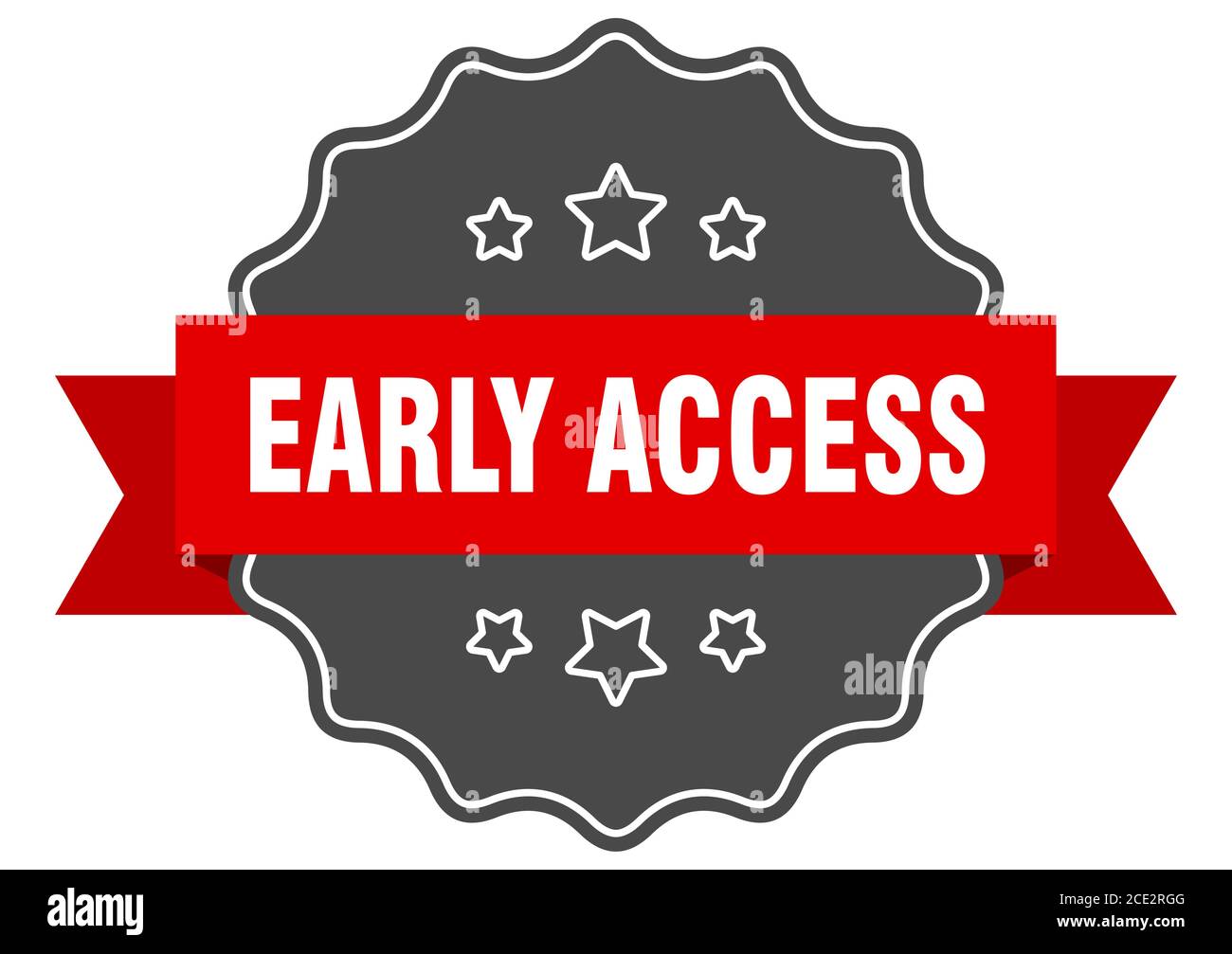 early access label. early access isolated seal. Retro sticker sign ...