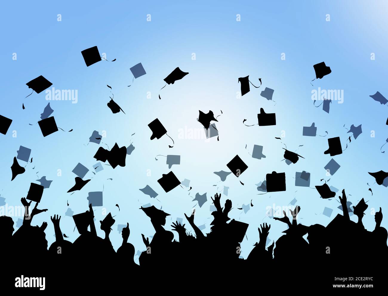 Graduation Celebration university students background Stock Photo - Alamy