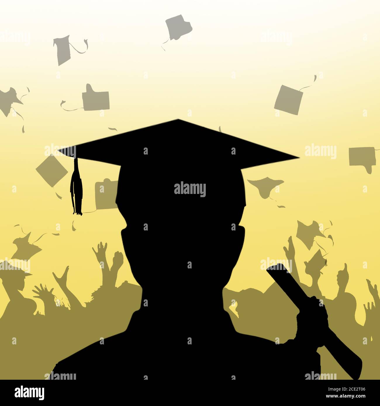 Graduation Celebration university students background Stock Photo - Alamy