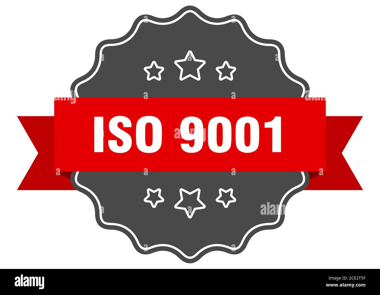 iso 9001 label. iso 9001 isolated seal. Retro sticker sign Stock Vector ...