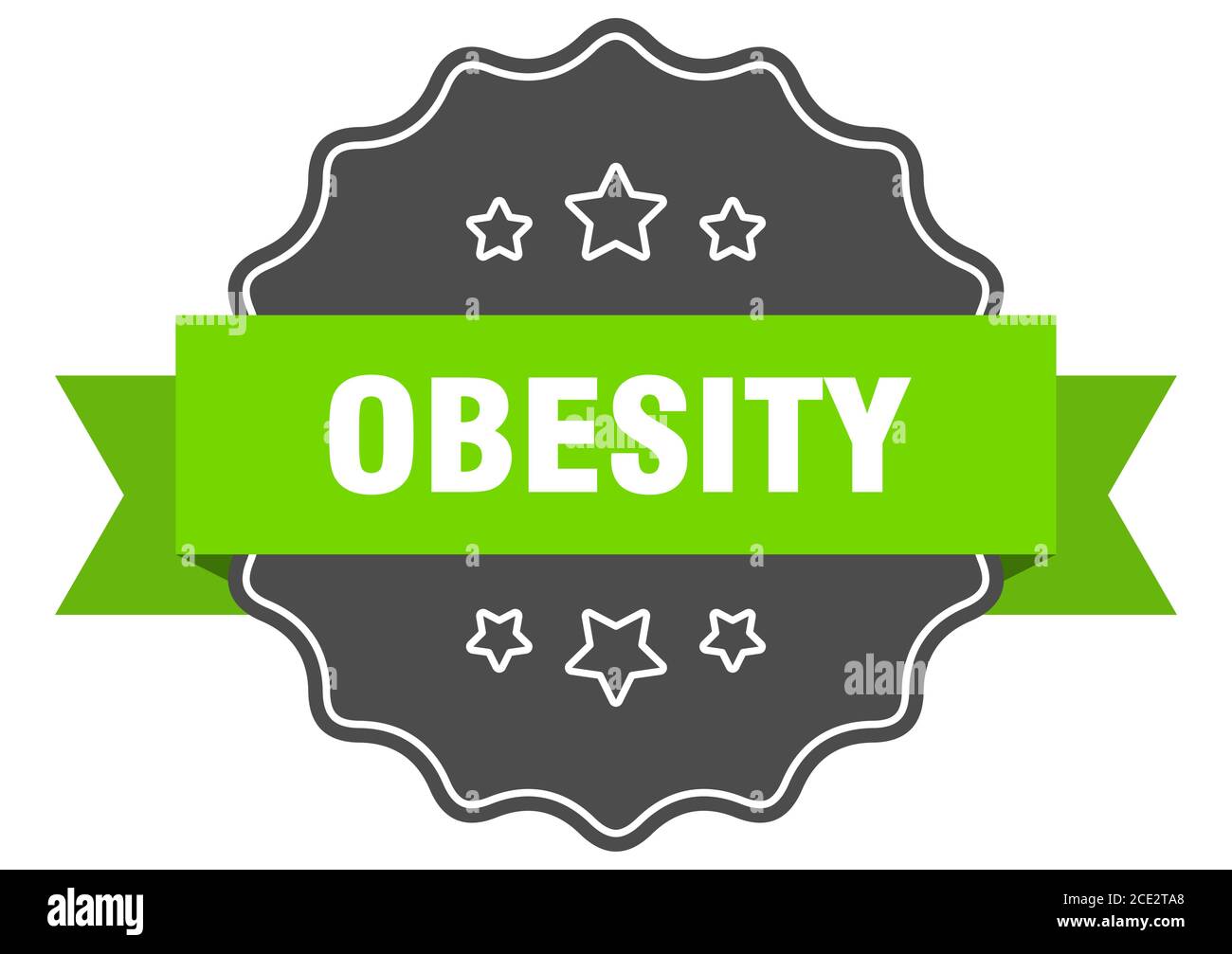 obesity label. obesity isolated seal. Retro sticker sign Stock Vector ...