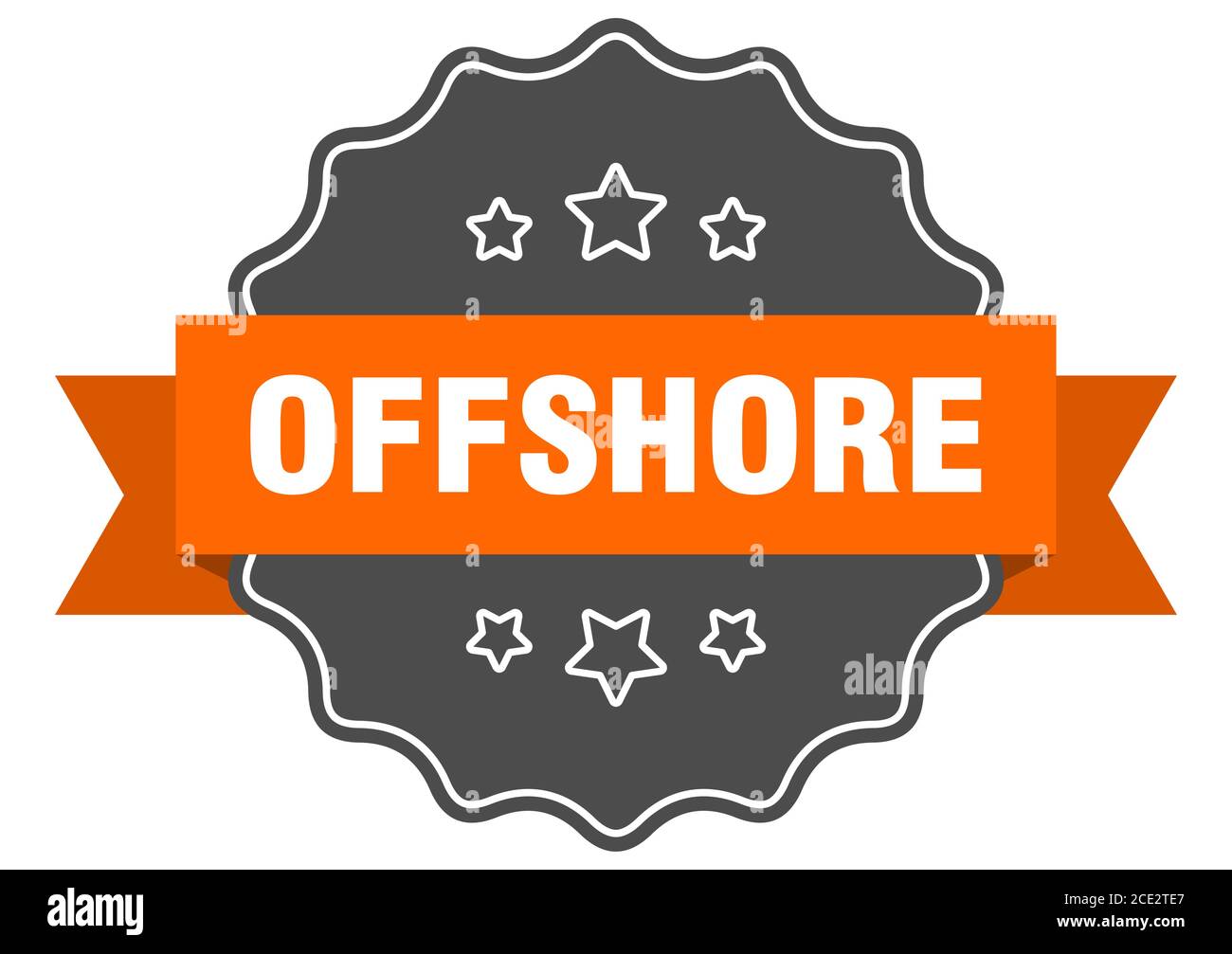 offshore label. offshore isolated seal. Retro sticker sign Stock Vector ...