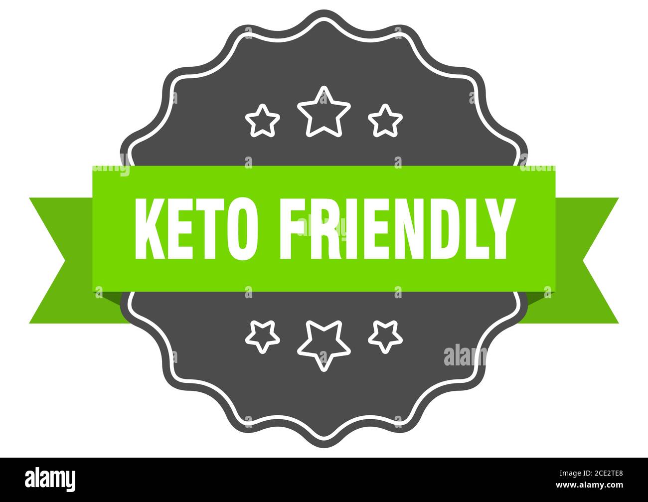 keto friendly label. keto friendly isolated seal. Retro sticker sign ...