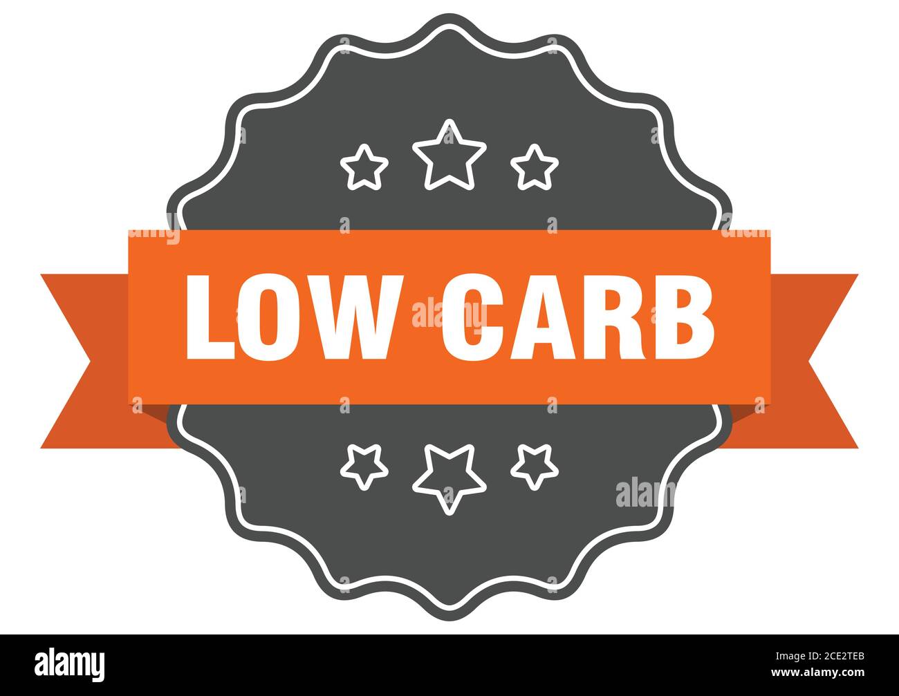low carb label. low carb isolated seal. Retro sticker sign Stock Vector ...