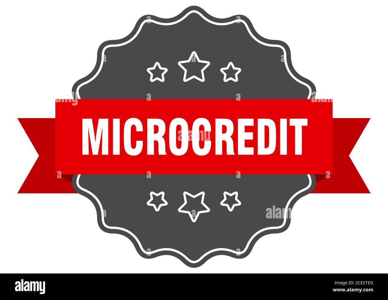 microcredit label. microcredit isolated seal. Retro sticker sign Stock ...