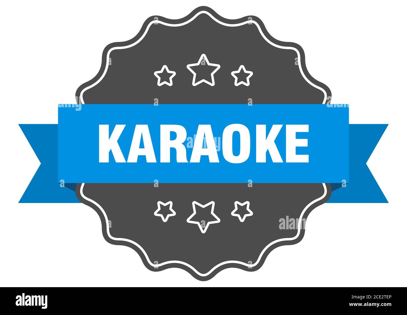karaoke label. karaoke isolated seal. Retro sticker sign Stock Vector ...