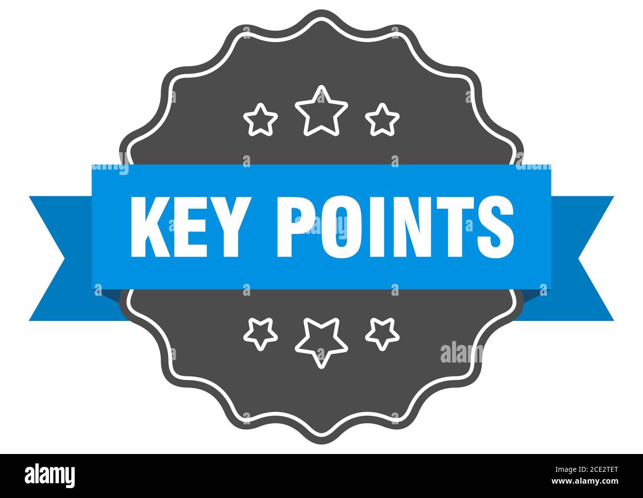 key points label. key points isolated seal. Retro sticker sign Stock ...