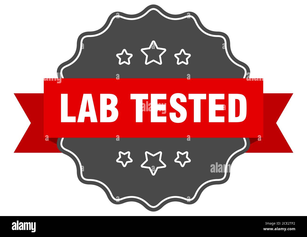 lab tested label. lab tested isolated seal. Retro sticker sign Stock ...