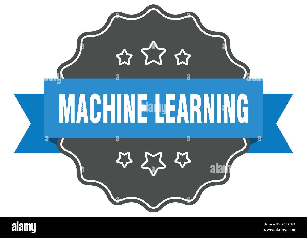 machine learning label. machine learning isolated seal. Retro sticker ...