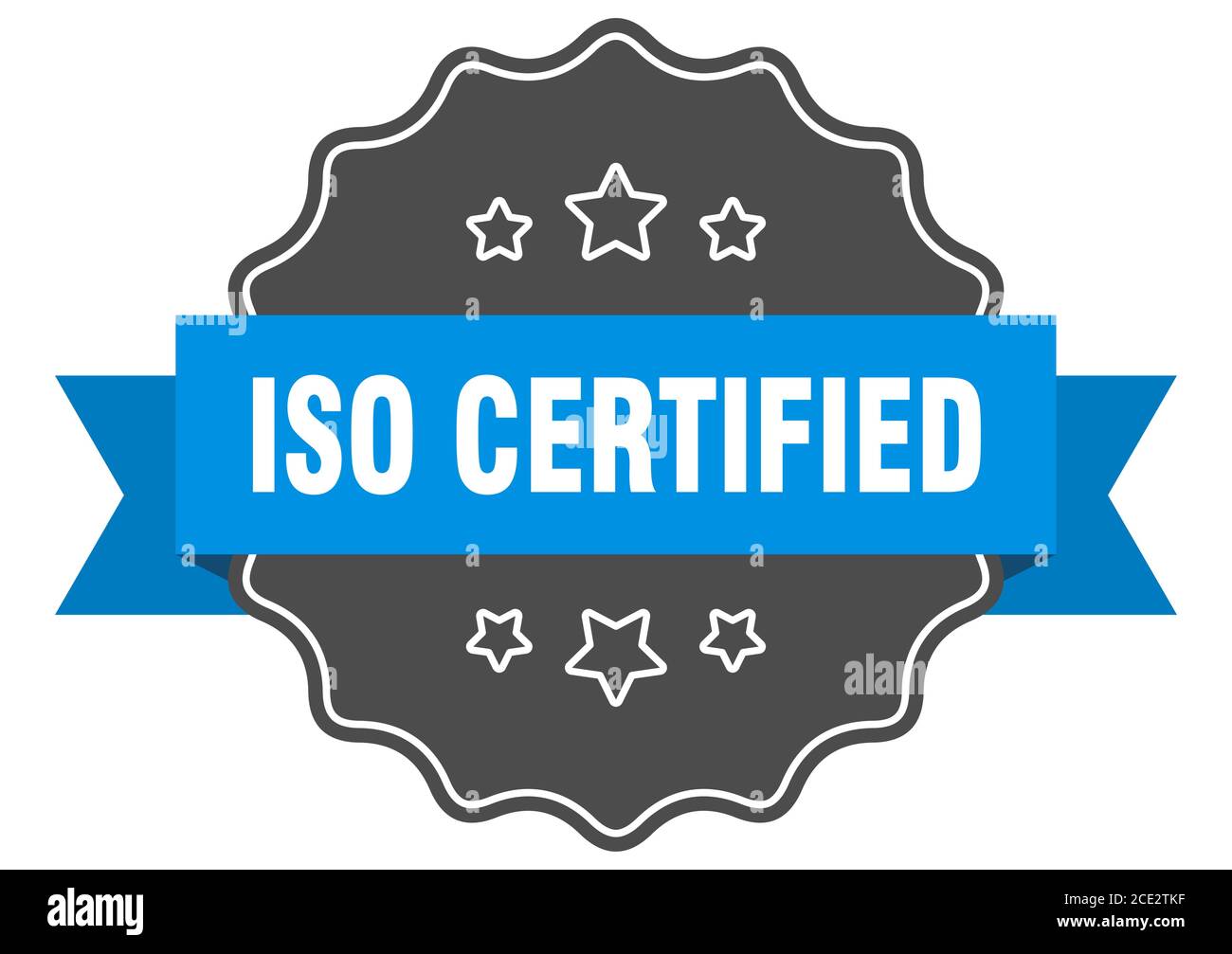 iso certified label. iso certified isolated seal. Retro sticker sign ...