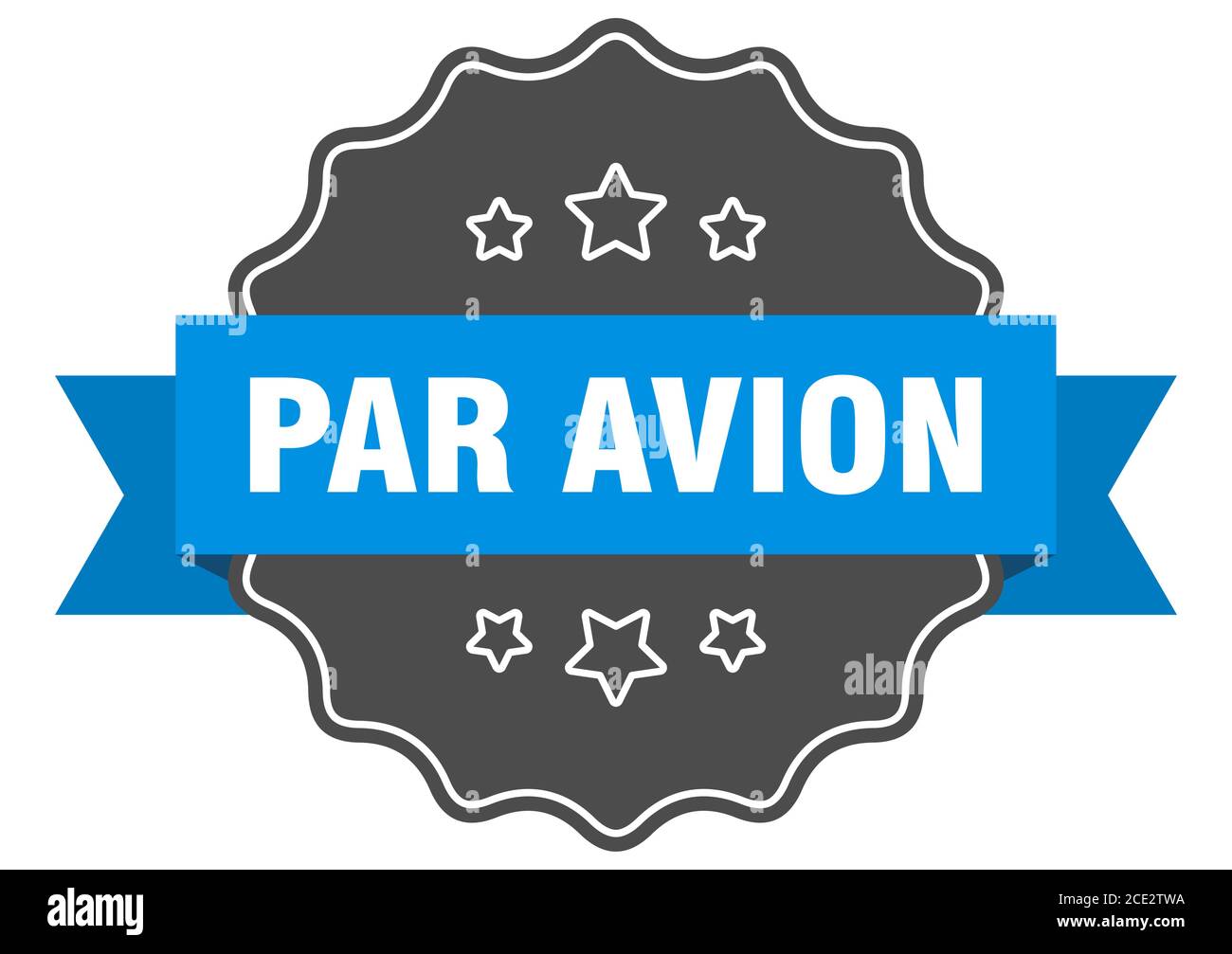 par avion label. par avion isolated seal. Retro sticker sign Stock ...