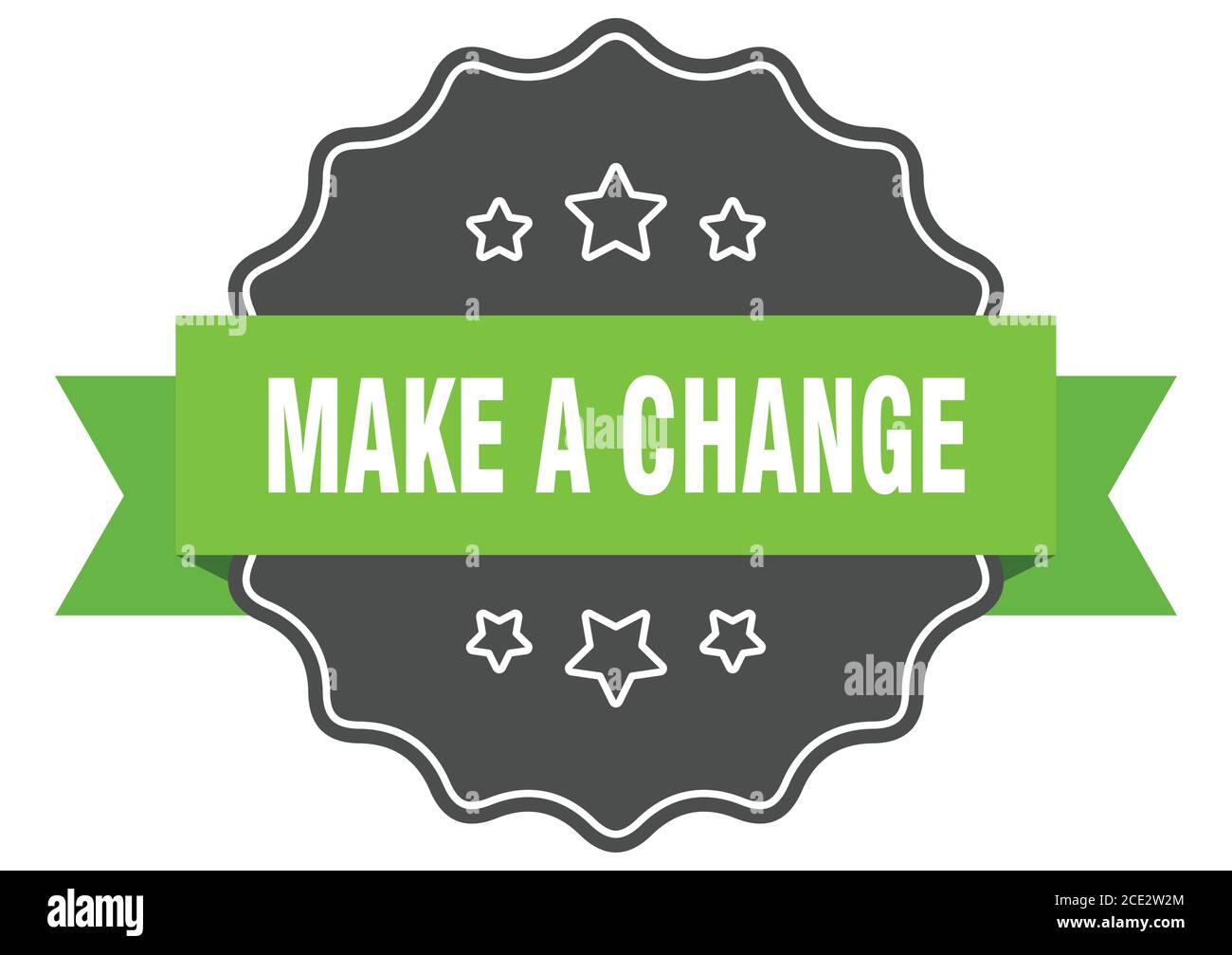 make a change label. make a change isolated seal. Retro sticker sign ...