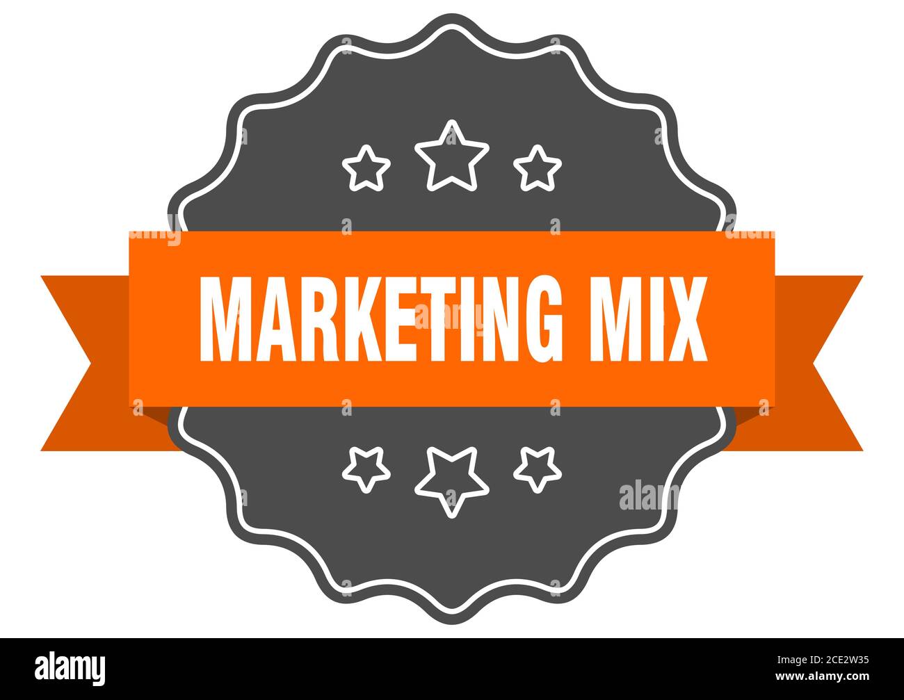 marketing mix label. marketing mix isolated seal. Retro sticker sign ...