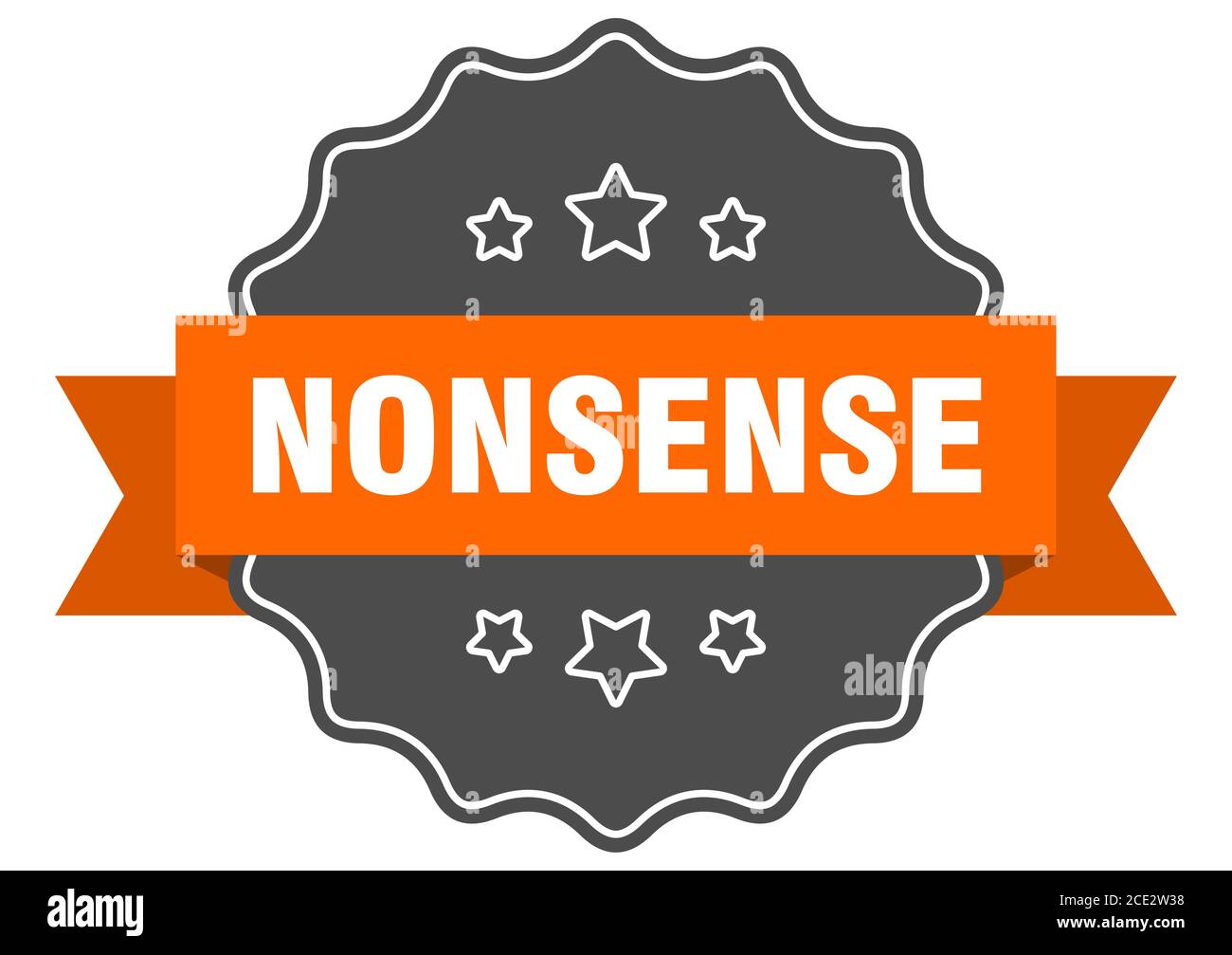nonsense label. nonsense isolated seal. Retro sticker sign Stock Vector ...