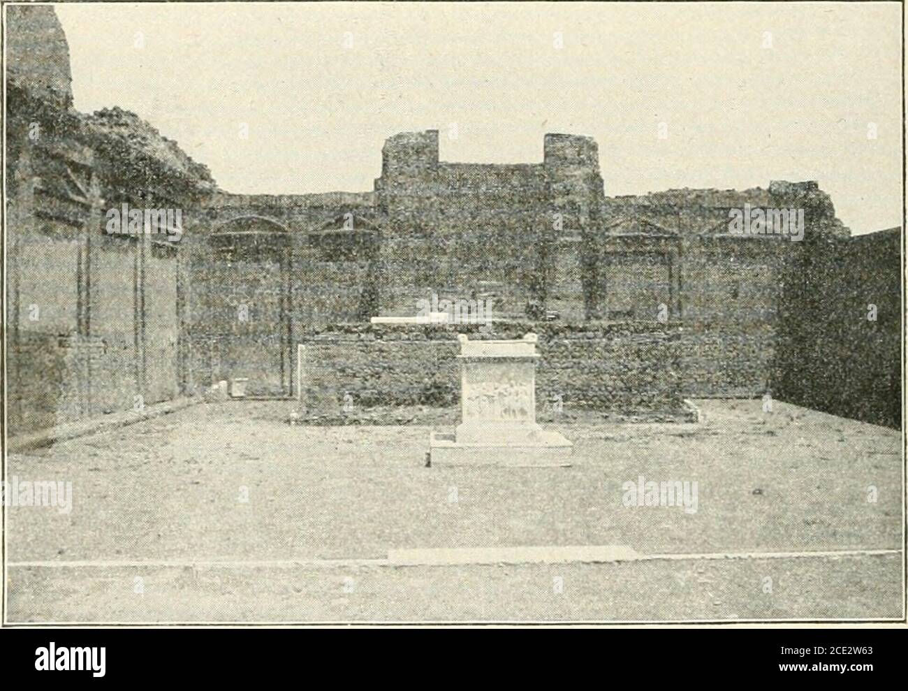 . Pompeii : its life and art . ced above the door of the house in ...