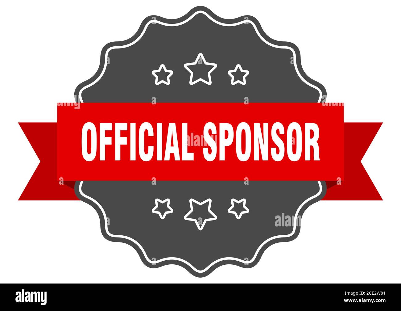 official sponsor label. official sponsor isolated seal. Retro sticker ...