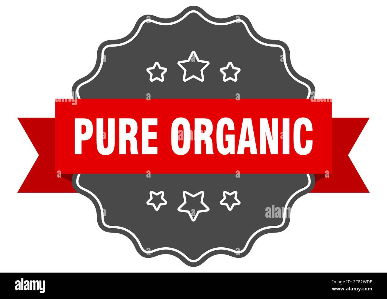 pure organic label. pure organic isolated seal. Retro sticker sign ...