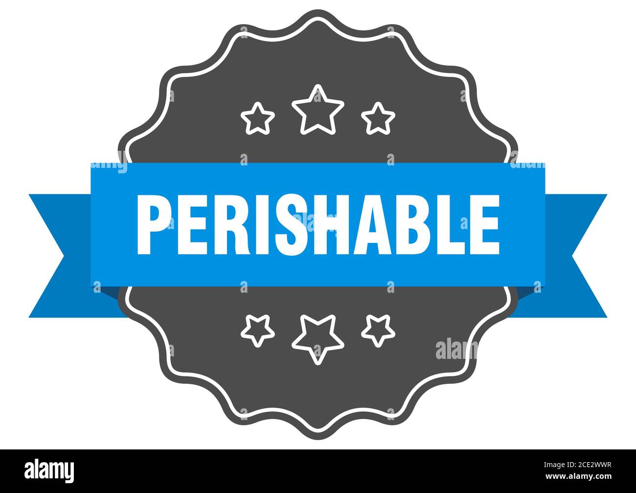 perishable label. perishable isolated seal. Retro sticker sign Stock ...