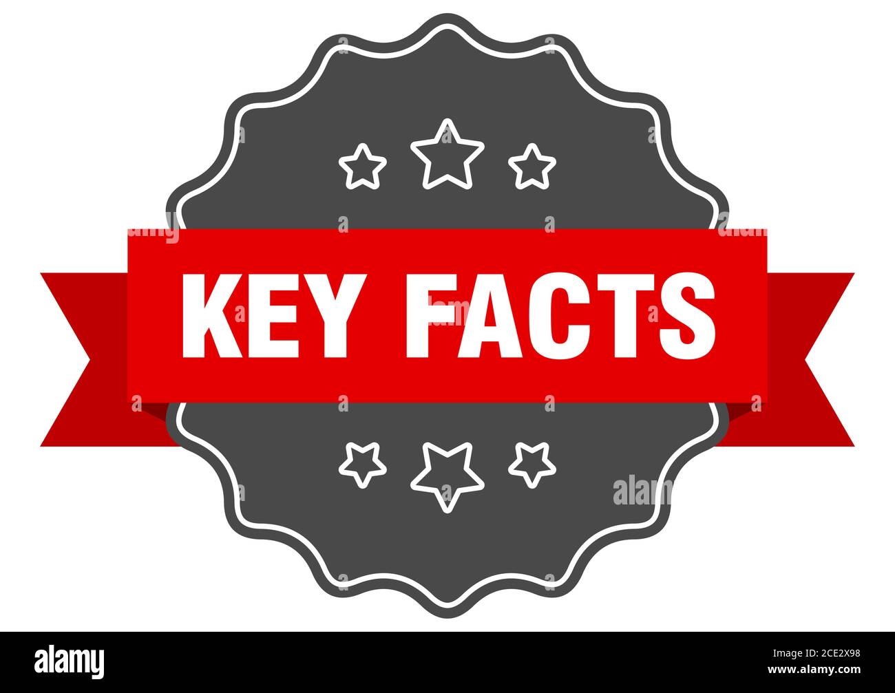key facts label. key facts isolated seal. Retro sticker sign Stock ...