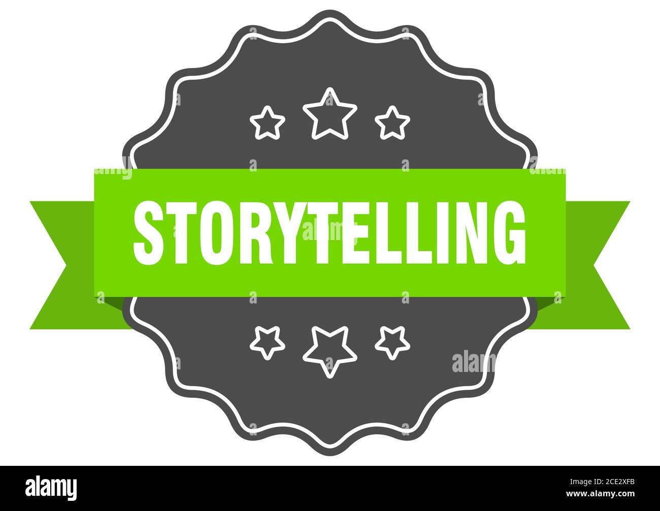 storytelling label. storytelling isolated seal. Retro sticker sign ...