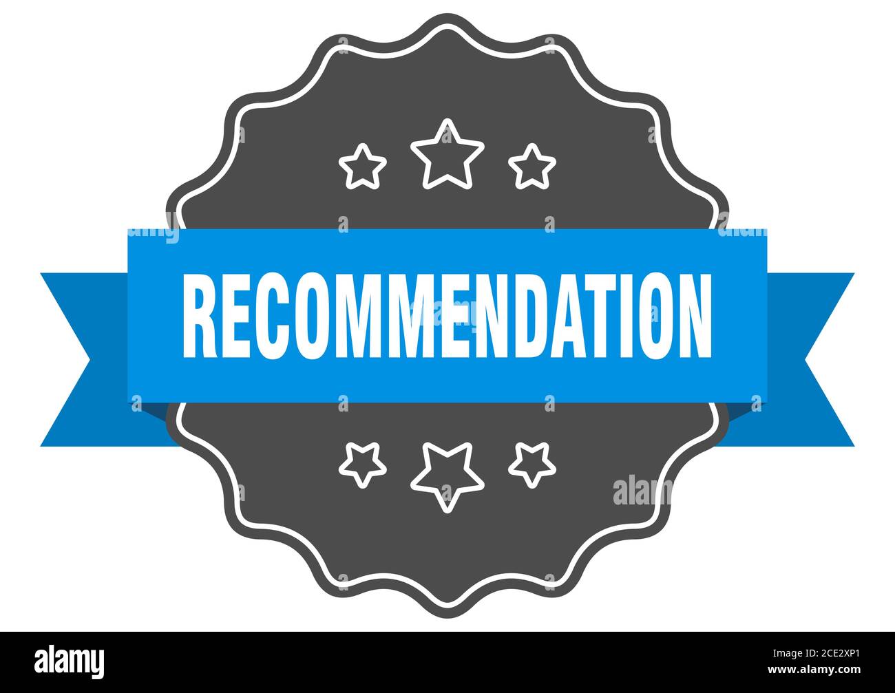recommendation label. recommendation isolated seal. Retro sticker sign ...
