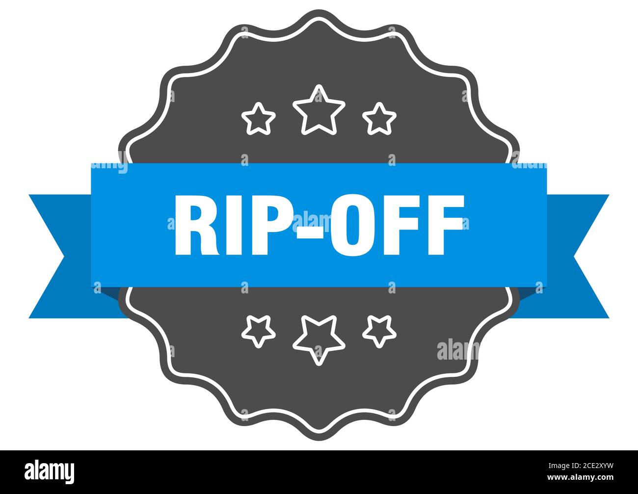 rip-off label. rip-off isolated seal. Retro sticker sign Stock Vector ...