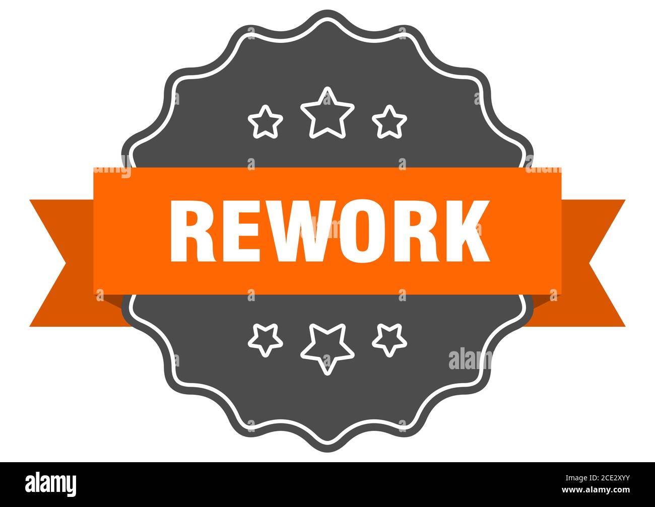 rework label. rework isolated seal. Retro sticker sign Stock Vector ...