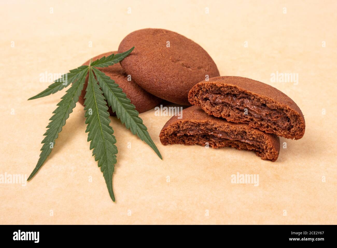Cannabis cookie marijuana sweets hi-res stock photography and images ...