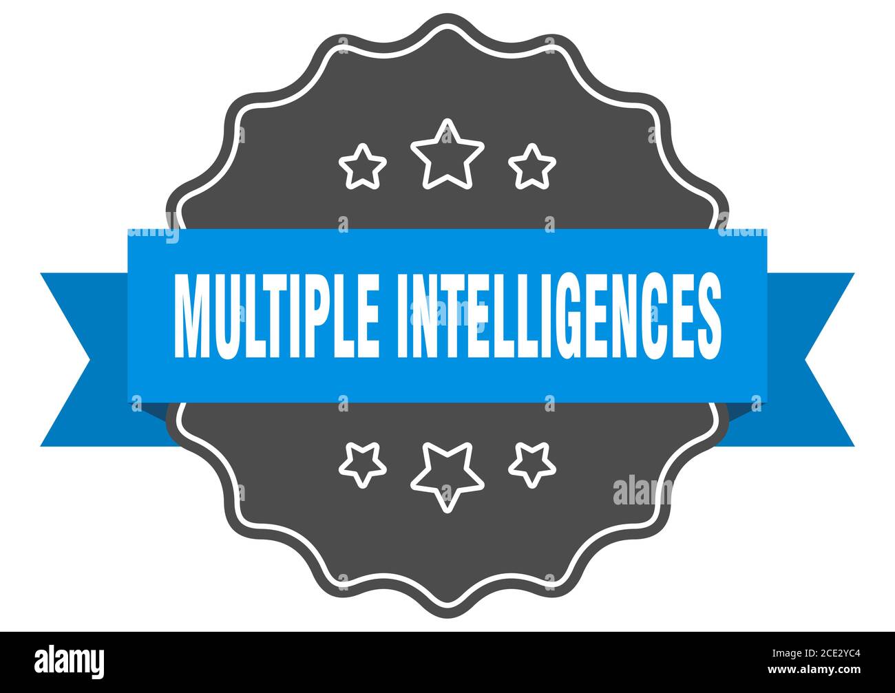 multiple intelligences label. multiple intelligences isolated seal ...