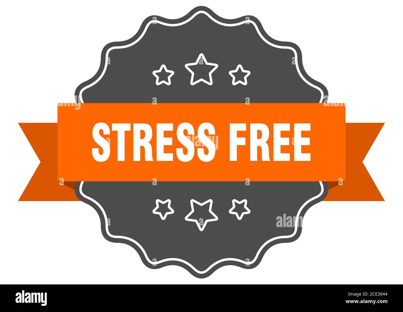 stress free label. stress free isolated seal. Retro sticker sign Stock ...