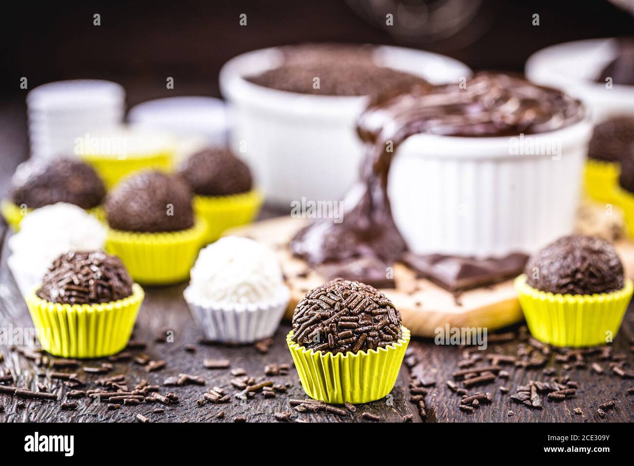 The brigadeiro is a typical sweet of Brazilian cuisine, with its ...
