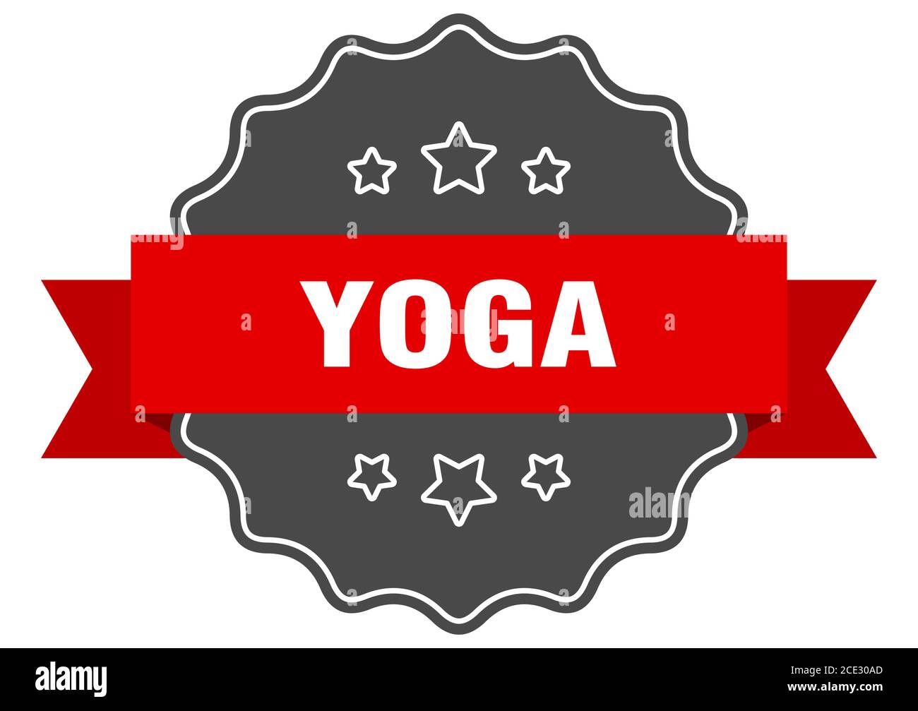 yoga label. yoga isolated seal. Retro sticker sign Stock Vector Image ...