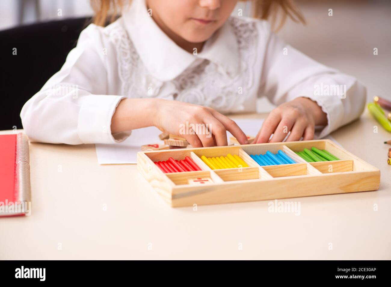 Small girl in the early development concept Stock Photo - Alamy