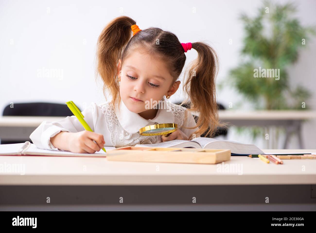 Small girl in the early development concept Stock Photo - Alamy