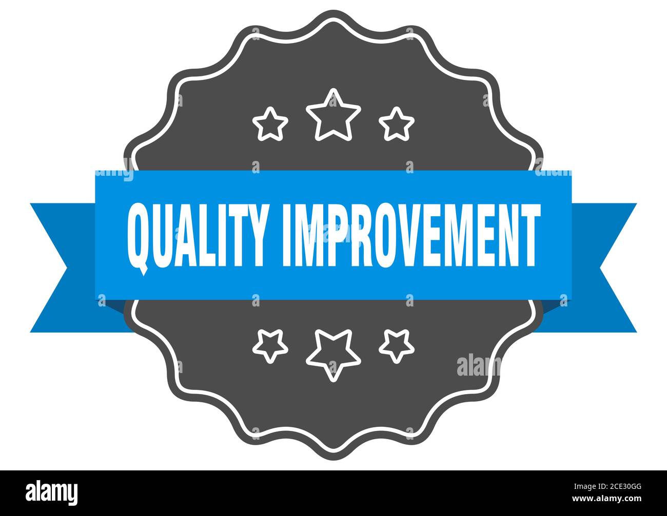 quality improvement label. quality improvement isolated seal. Retro ...