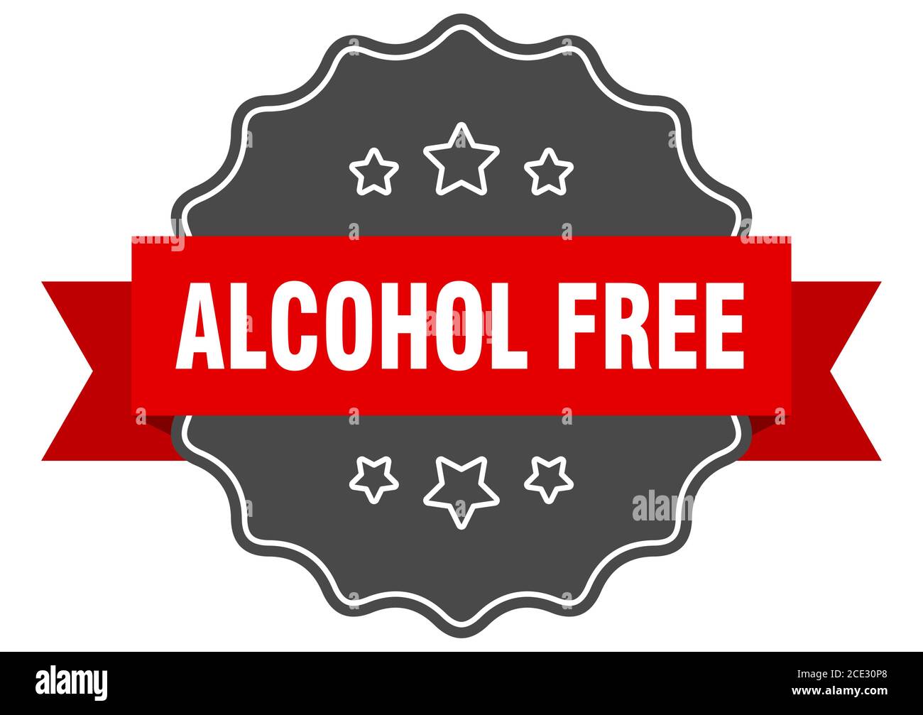 alcohol free label. alcohol free isolated seal. Retro sticker sign ...