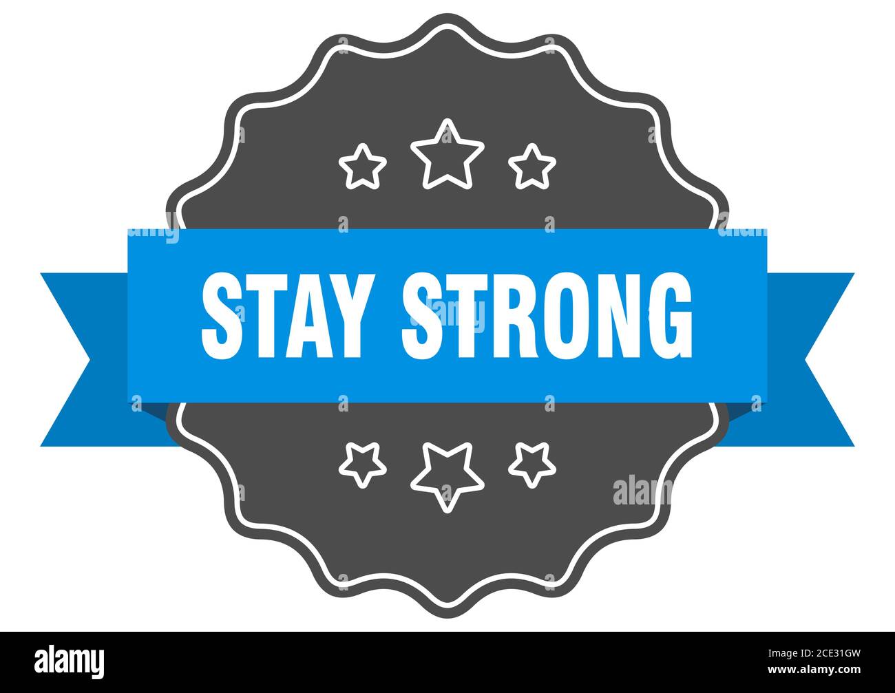 stay strong label. stay strong isolated seal. Retro sticker sign Stock ...