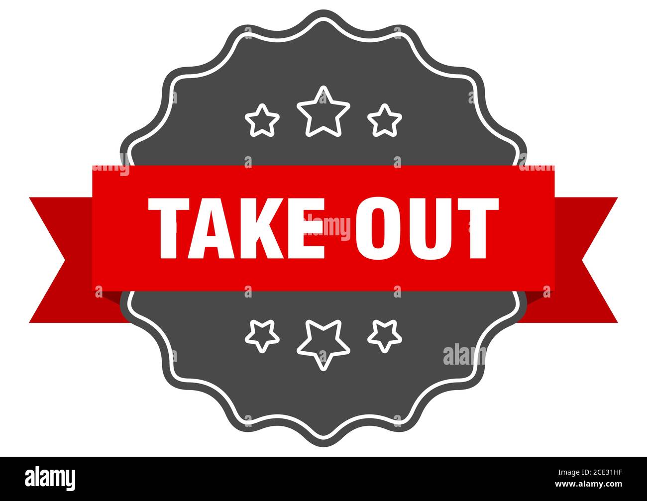 take out label. take out isolated seal. Retro sticker sign Stock Vector ...
