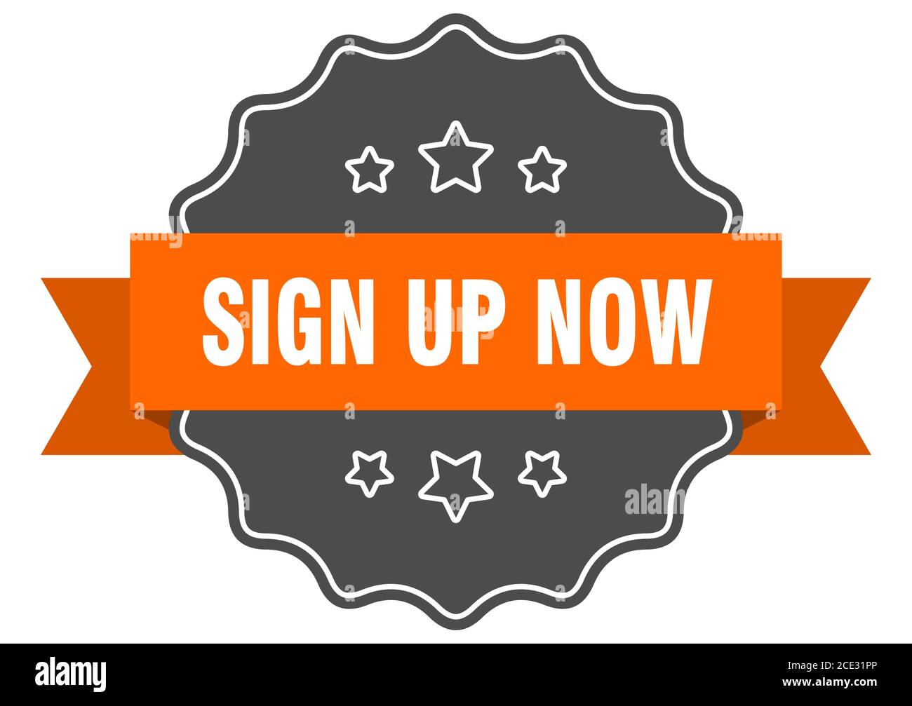 sign up now label. sign up now isolated seal. Retro sticker sign Stock ...