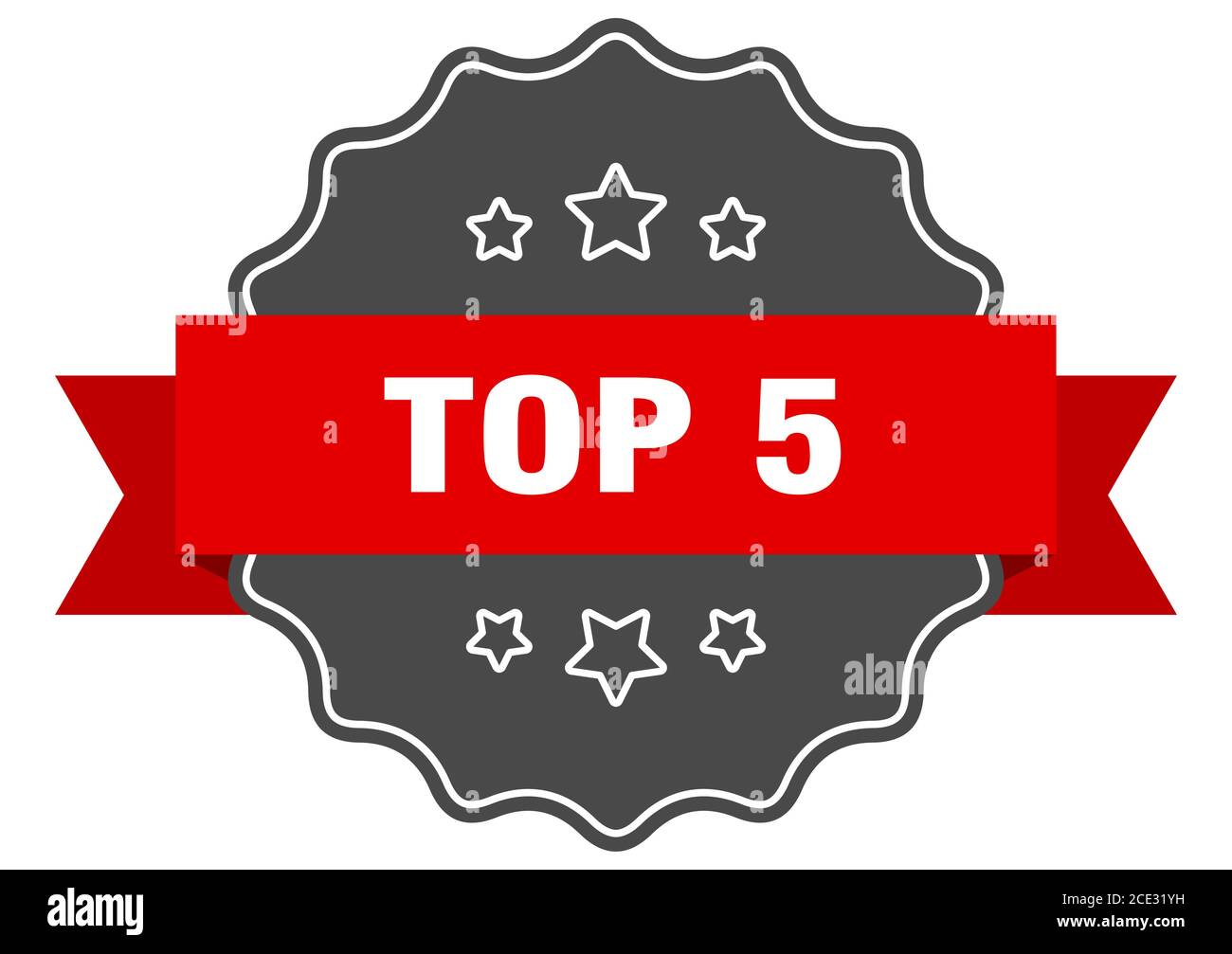 top 5 label. top 5 isolated seal. Retro sticker sign Stock Vector Image ...