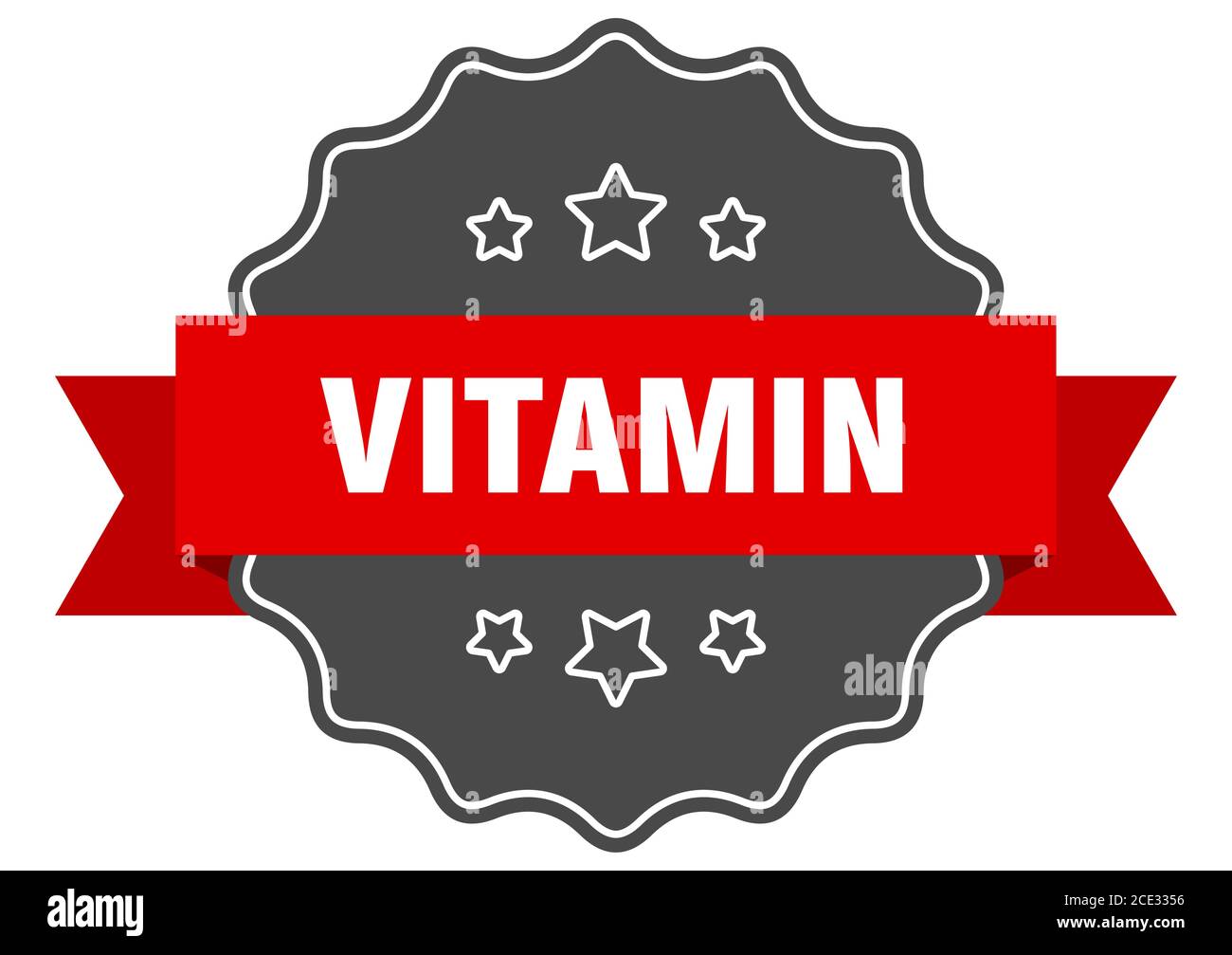 vitamin label. vitamin isolated seal. Retro sticker sign Stock Vector ...