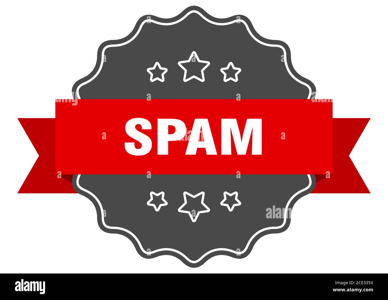 spam label. spam isolated seal. Retro sticker sign Stock Vector Image ...