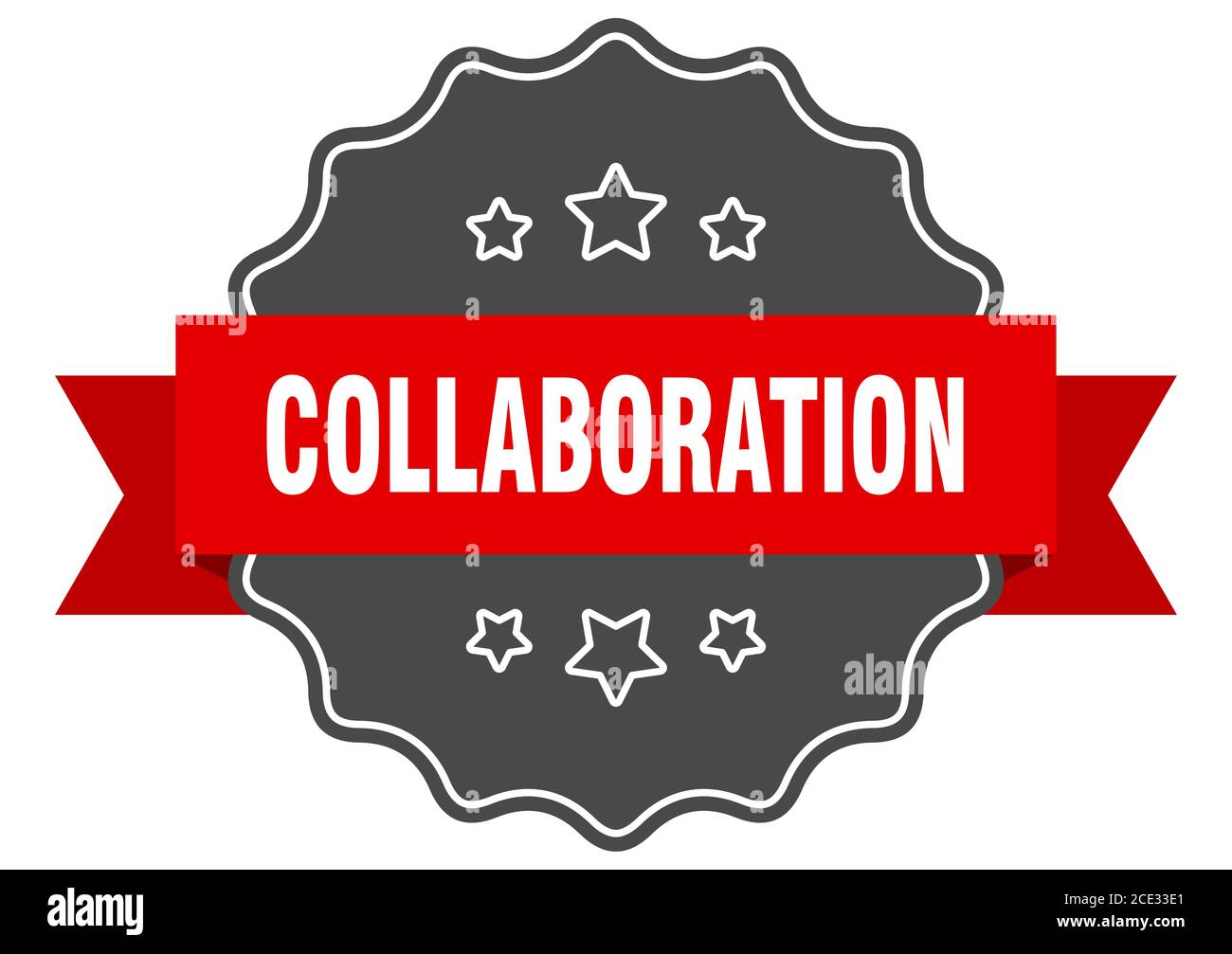 collaboration label. collaboration isolated seal. Retro sticker sign ...