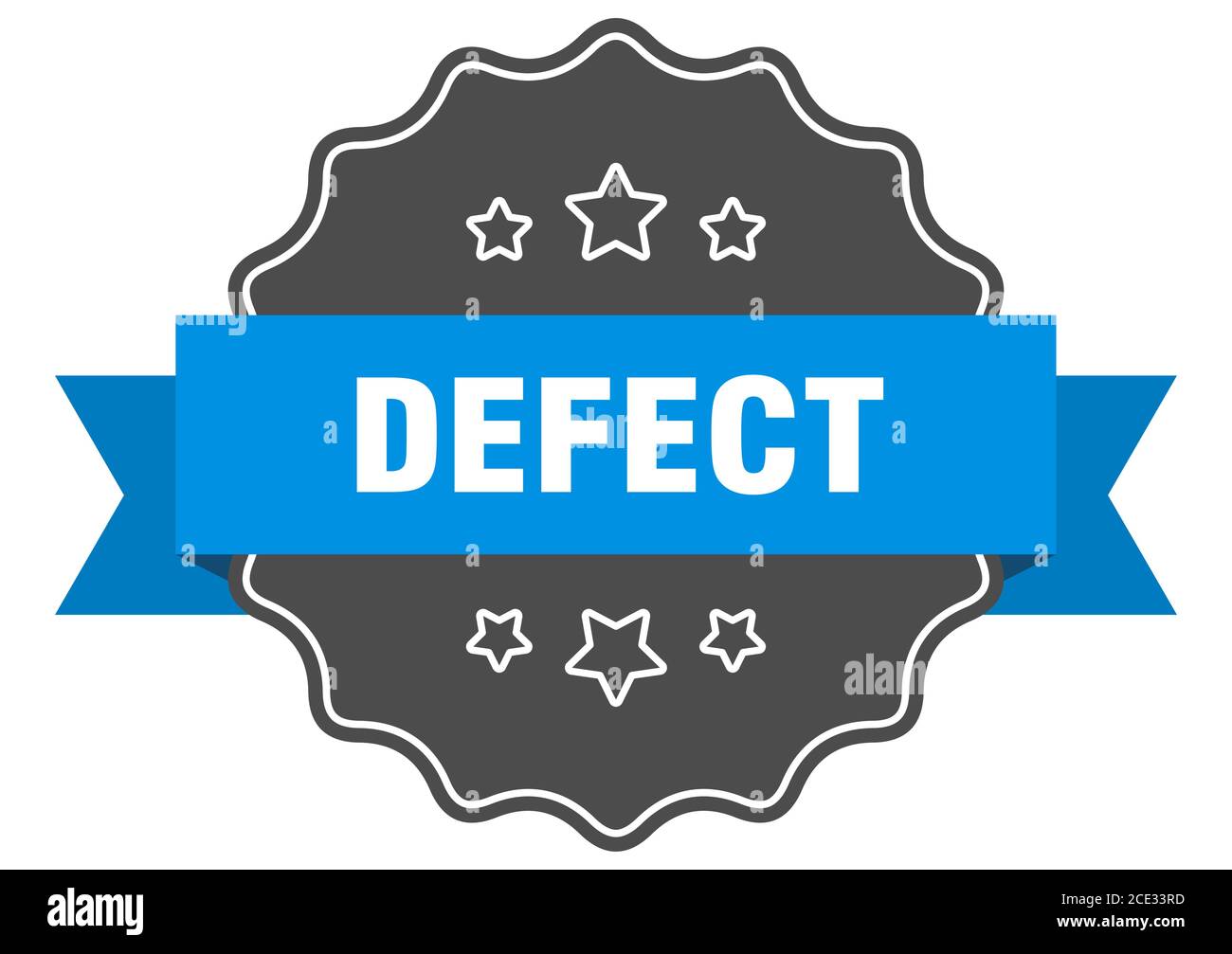 defect label. defect isolated seal. Retro sticker sign Stock Vector ...
